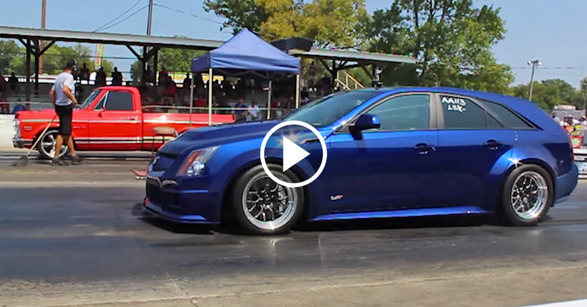 Widebody Cadillac CTS-V is one mega fast grocery getter - VetteTV