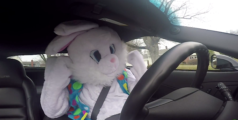 The Easter Bunny gets seat time in a 600HP Corvette Z06 - VetteTV