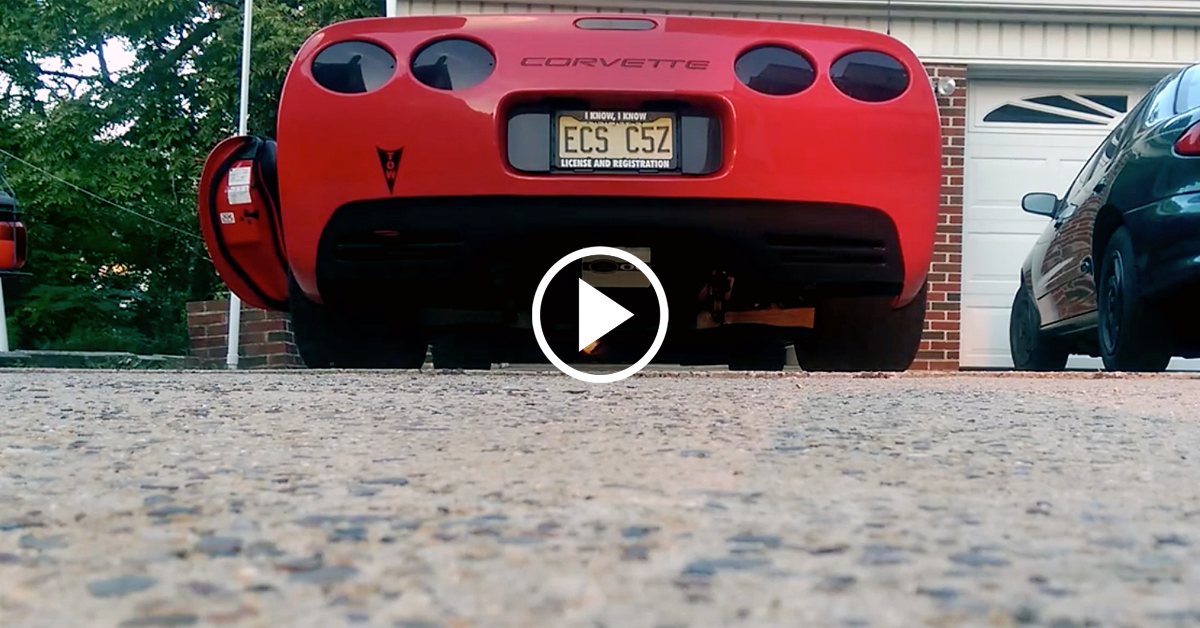 You gotta hear this C5 Corvette Z06 with open headers - VetteTV
