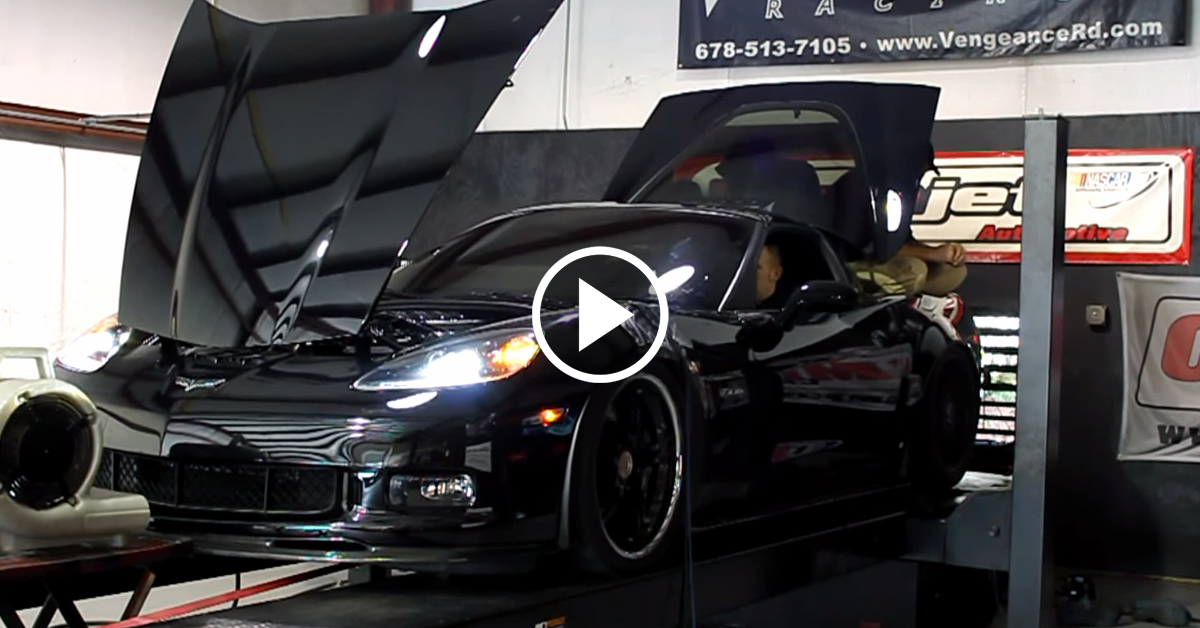 Twin-turbo Z06 lays down over 1,300 horsepower - VetteTV