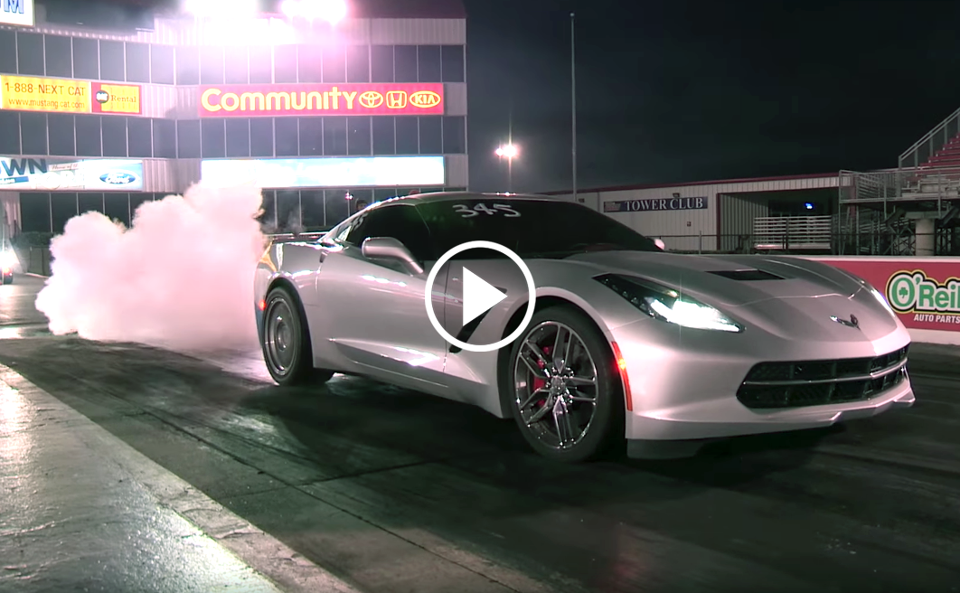 Friday Night Lights: Corvettes dragging in the dark at Royal Purple ...